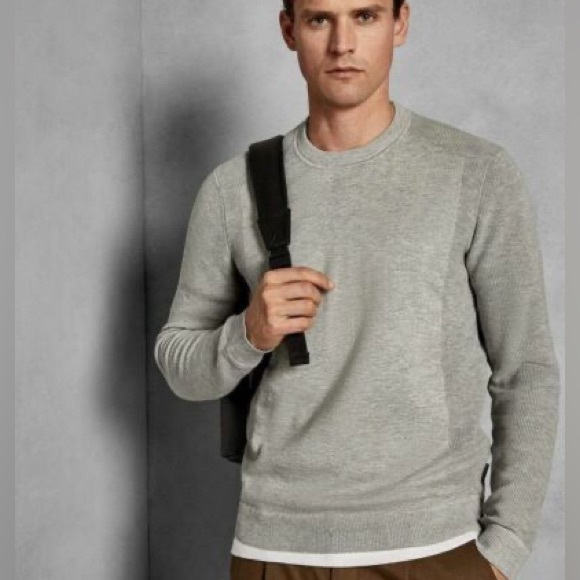 Ted Baker London | Sweaters | Ted Baker Trull Textured Sleeve Slim Fit ...